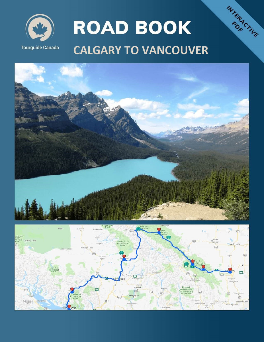 Road Book Calgary to Vancouver - eBook – TourGuide Canada